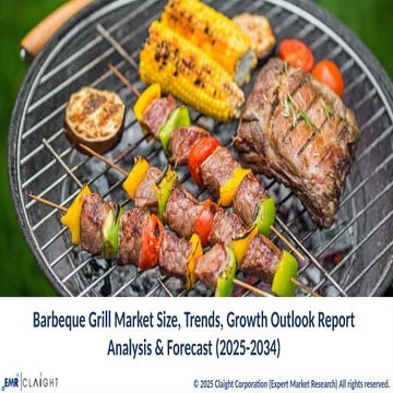Barbeque Grill Market Trends, Growth & Forecast 2025–2034 | PPTX