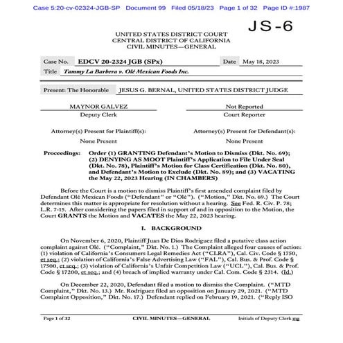 US District Court Order | PDF