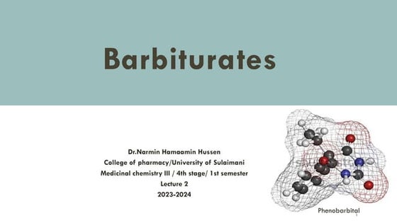 Barbiturates | PDF