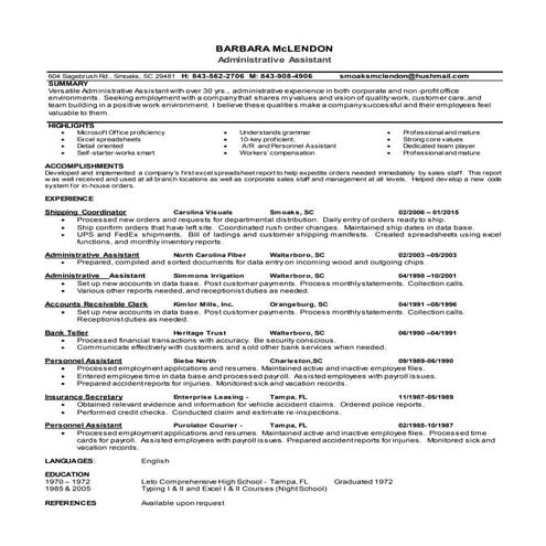 Barb's resume | DOCX