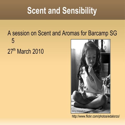Scent And Sensibility: A talk about Aromas | ODP