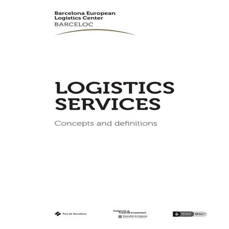 Logistics services concepts and definitions | PDF