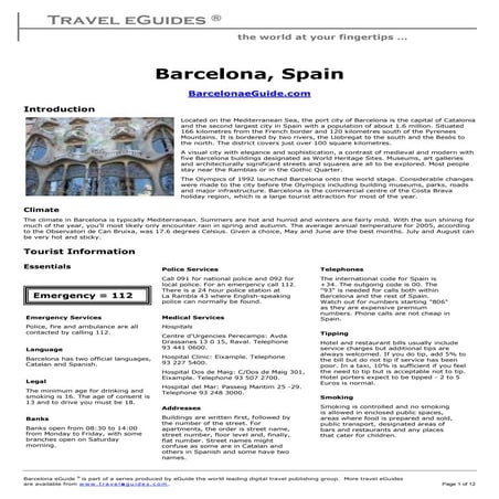 Barcelona guide | PDF