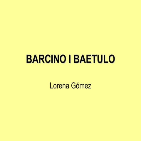 Barcino I Baetulo | PPT