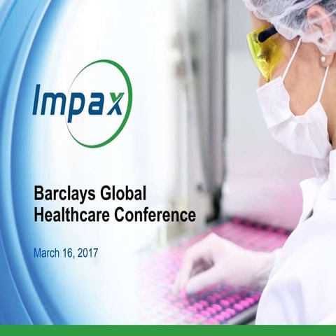 Barclays global healthcare conference | PPTX