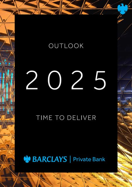 BlackRock - Global Outlook 2025: Building the transformation | PDF