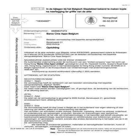 NV Stradivarius België opgericht | PDF