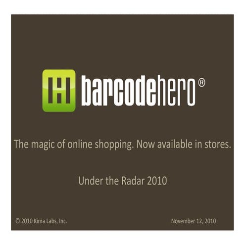 BarcodeHero Presentation | PPT
