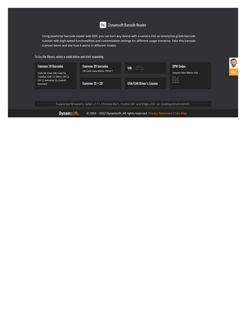 Barcode Reader Javascript Demo Dynamsoft Pdf