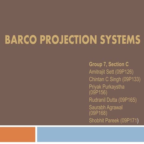 Barco | PPT