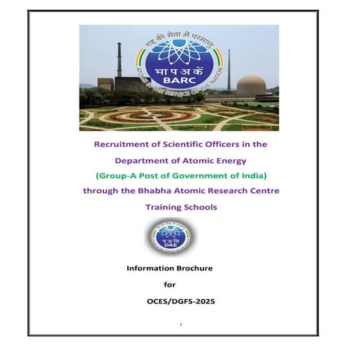 barc_ts_OCES_DGFS_brochure 2025 for information | PDF
