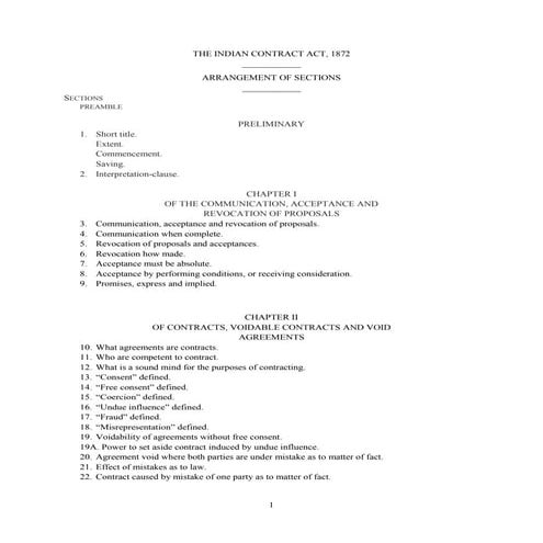 Bare Act Contract Act Pdf