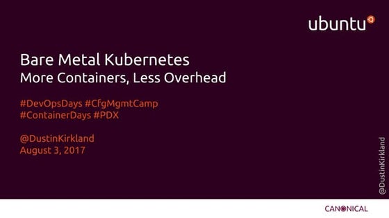 Kubernetes lessons learned | PPT