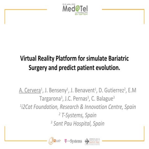 Bariatric Surgery Med-e-tel 2013 | PPT