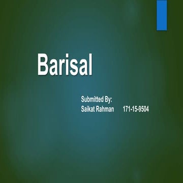 Barisal | PPTX