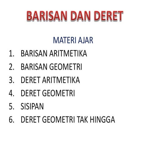 barisan-dan-deret aritmetika dan geometri.ppt