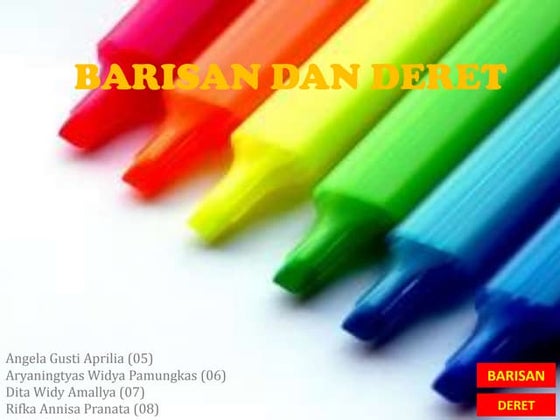 BAB 2 BARISAN DAN DERET kelas x kurikulum merdeka | PPTX
