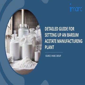 Barium Acetate Manufacturing Process, Machinery Requirements and ...