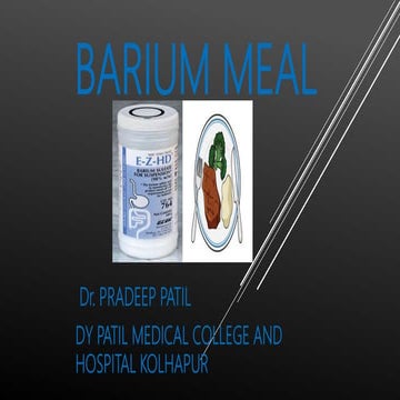 Barium meal | PPTX