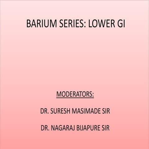 Barium meal follow through procedure in radiology department | PDF