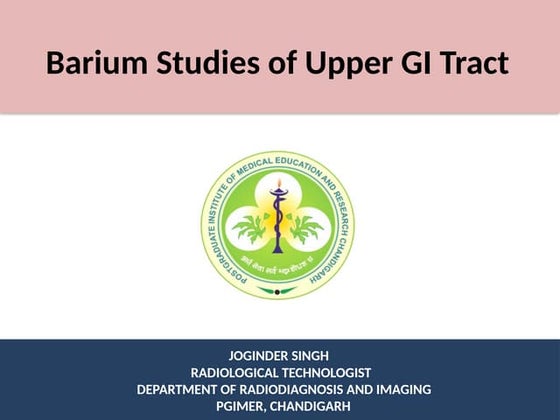 Barium studies | PPT
