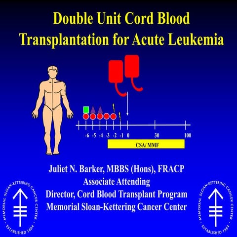 Double Unit Cord Blood Transplantation for Acute Leukemia | PDF