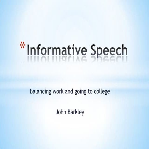 Barkley informative speech-powerpoint | PPTX