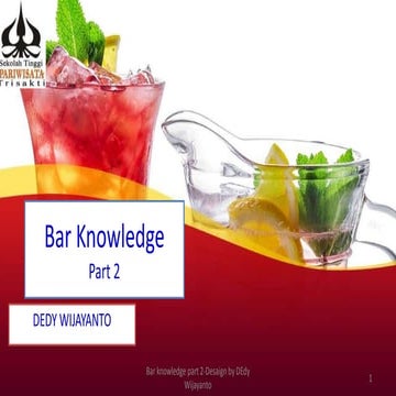 Bar knowledge part 2 | PPTX