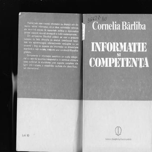 Barliba, maria cornelia informatie si competenta - scan | PDF