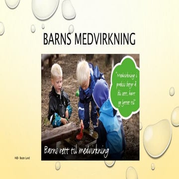 Barns medvirkning 25.08.17