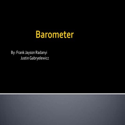 Barometer pr3 | PPT