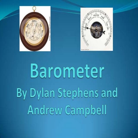 Barometer pd 5 | PPTX