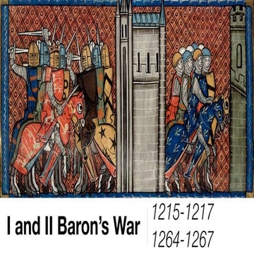 I and II Barons' Wars in England in 1215-1217 and 1264-1267 | PDF | War ...
