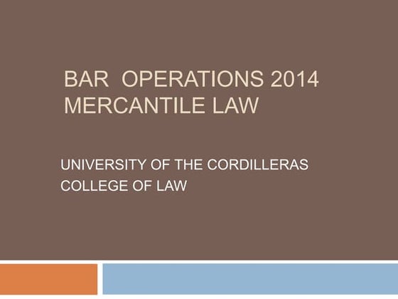 Law on partnership notes | PDF