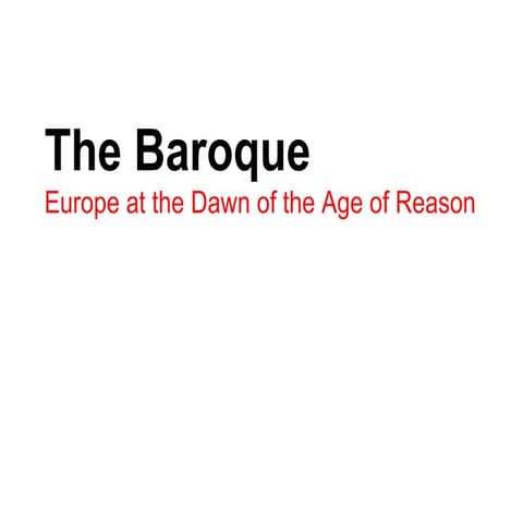 Baroque Art of Northern Europe | PDF