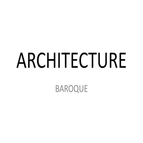 Baroque Masterpieces | PPTX