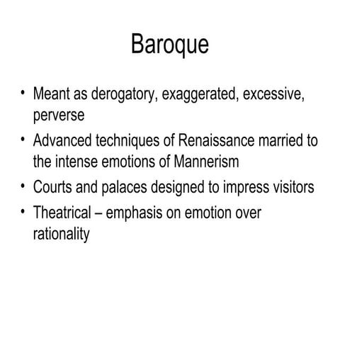 Baroque In Italy | PPT