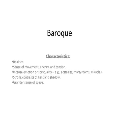 Baroque Art | PPT