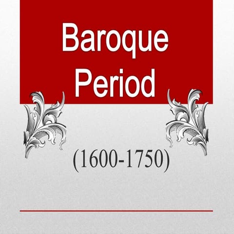 Baroque Period pt1 | PPTX