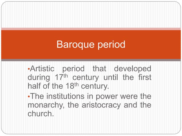 The Baroque Period | PPT