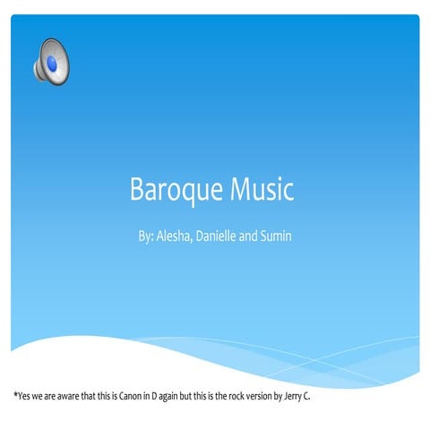A Powerpoint Presentation About Baroque Music | PPTX | Classical Music ...