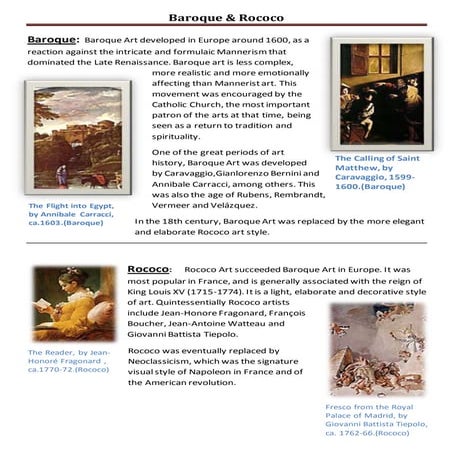 Baroque&rococo | PDF