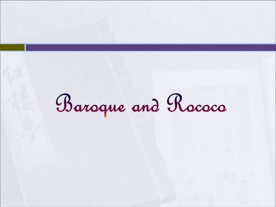 Rococo art and architecture | PPT
