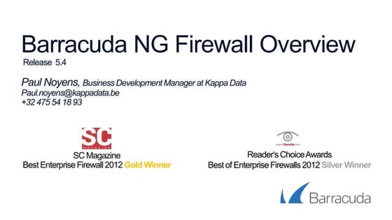Barracuda Networks Overview | PPT
