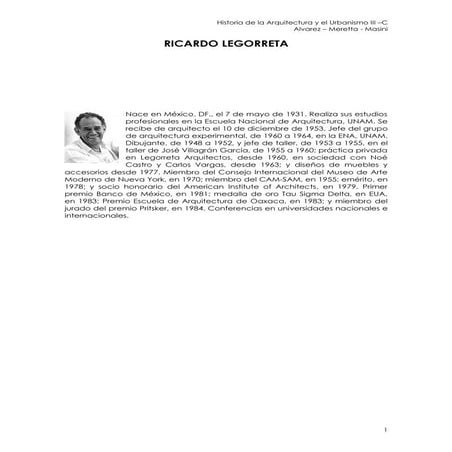 biografia del arquitecto mexicano orso nuñez | PDF