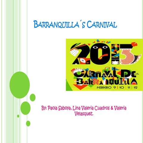 Barranquilla´s carnival | PPT