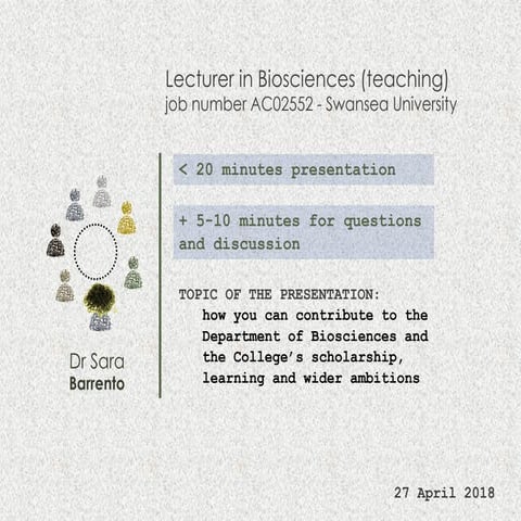 My presentation for a lecturership job position | PDF