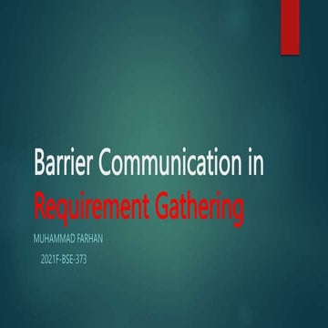 Barrier Communication in Requirement Gathering.pptx