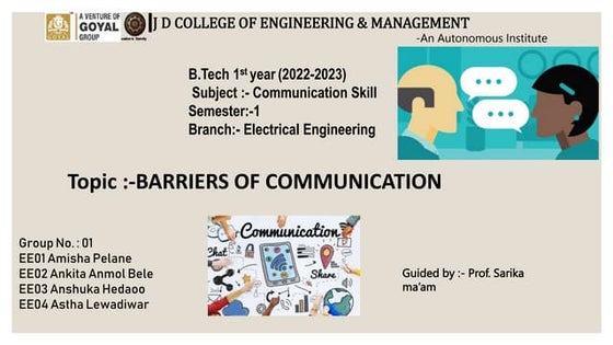 Barriers/Hurdles of communication PPT.pptx