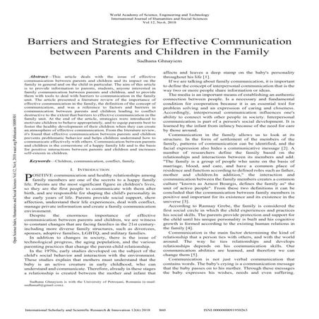Barriers and-strategies-for-effective-communication-between-parents-and ...